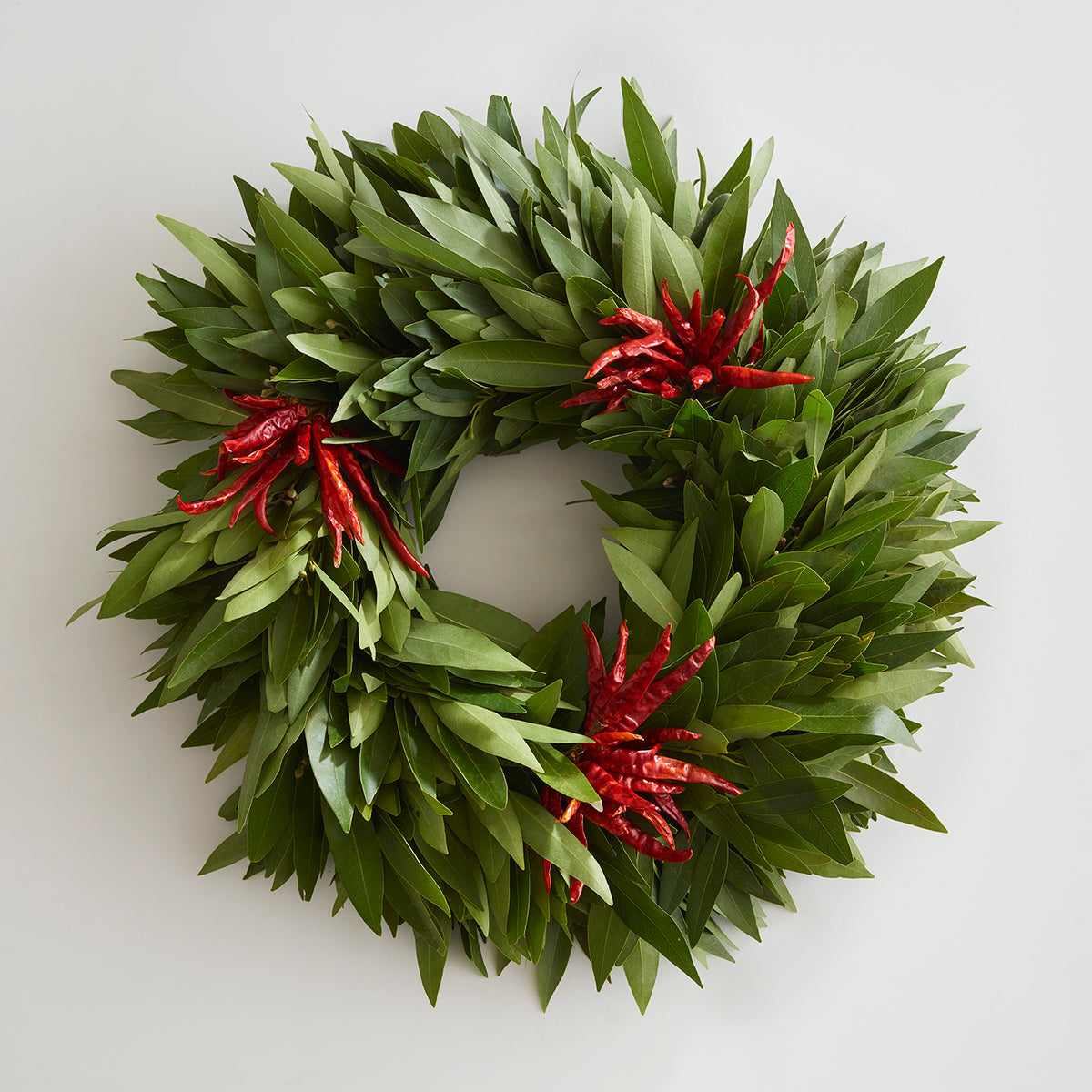 Bay Leaf Wreath with Chili Sets – McFadden Family Vineyard & Farm