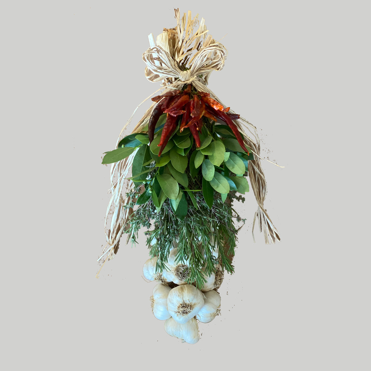 Garlic Braid with Chilis & Herbs - 18 Bulb – McFadden Family Vineyard ...